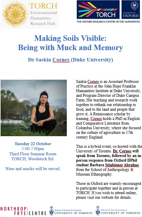 Making Soils Visible: Being with Muck and Memory | TORCH | The Oxford ...