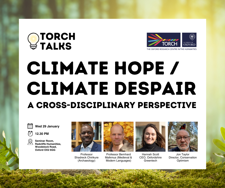Climate Hope/Climate Despair: a cross-disciplinary perspective | TORCH ...