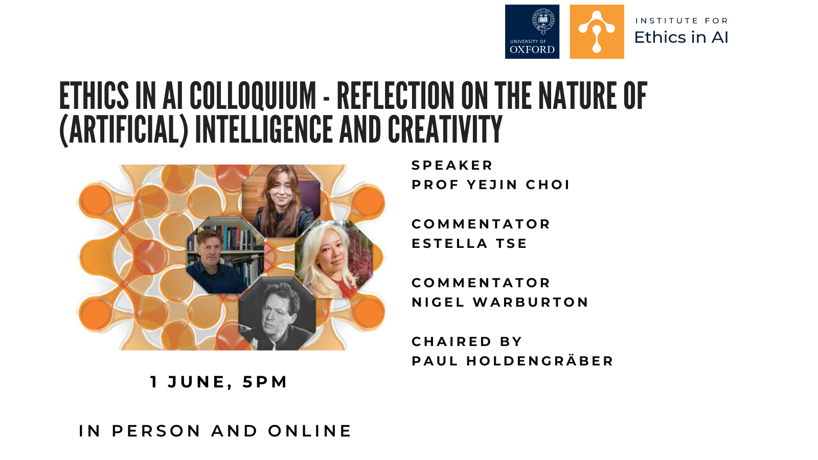 Ethics in AI Colloquium - Reflection on the Nature of (Artificial ...