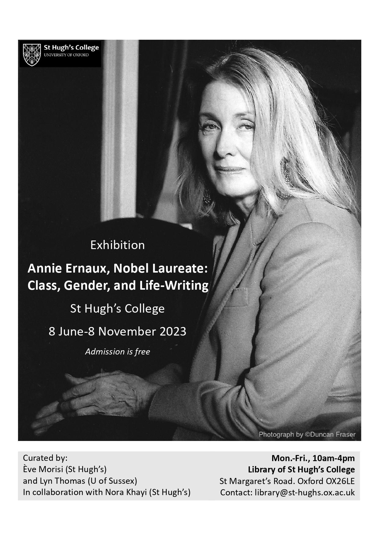 Exhibition ‘Annie Ernaux, Nobel Laureate: Class, Gender, and Life ...